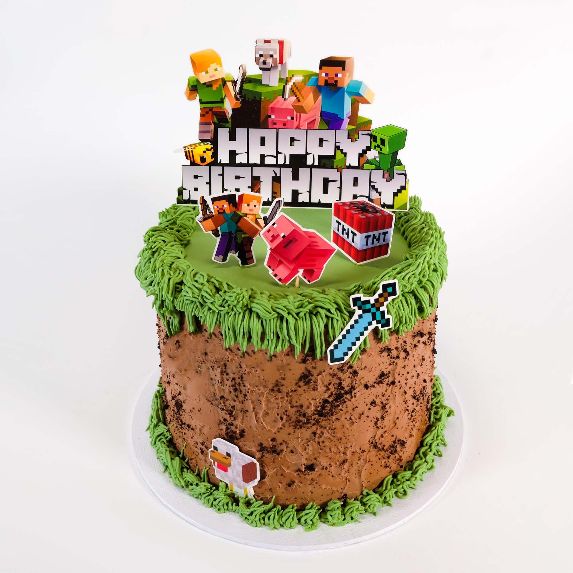 Minecraft Cake Delivery in Sussex | Harry Batten