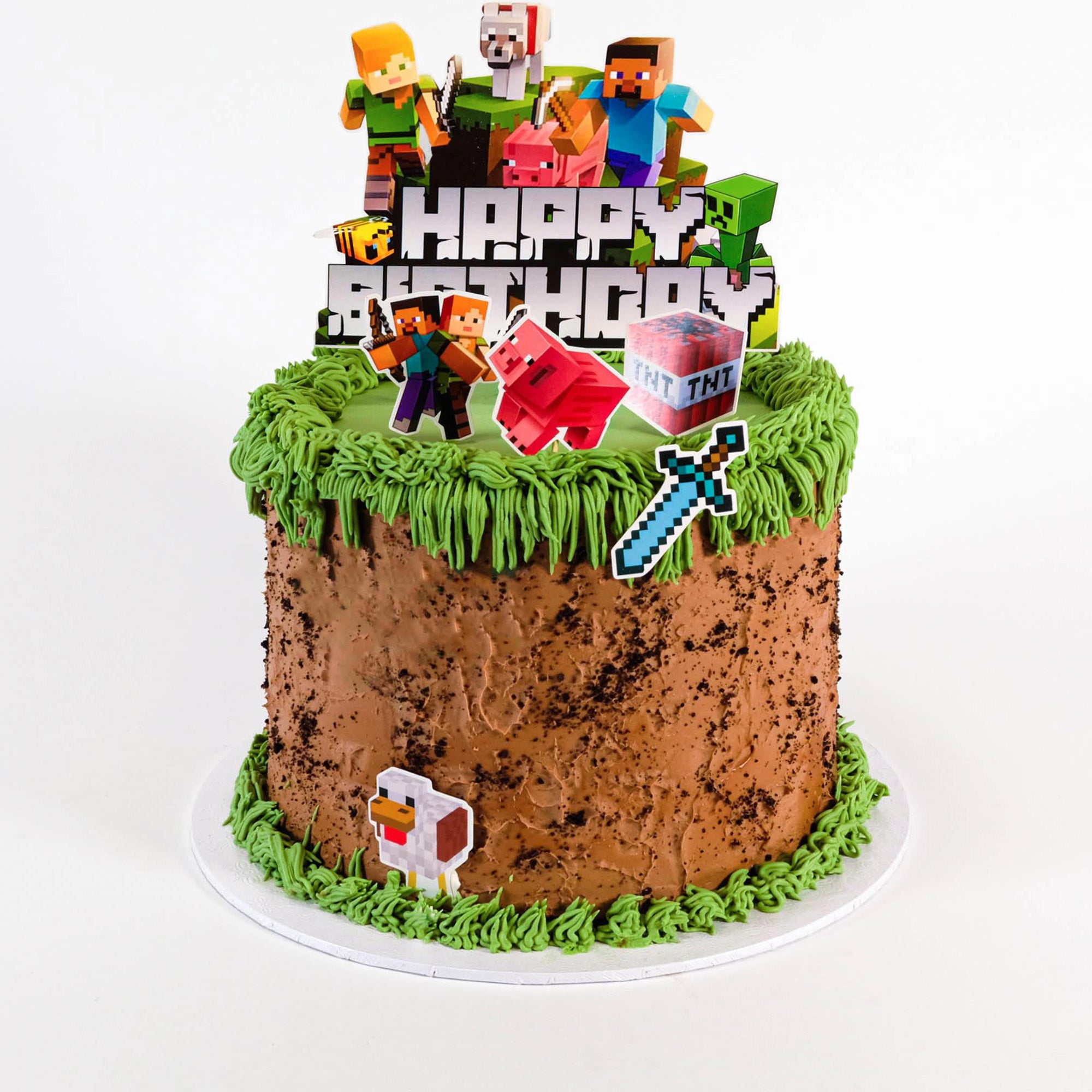 Minecraft Cake Delivery in Sussex | Harry Batten