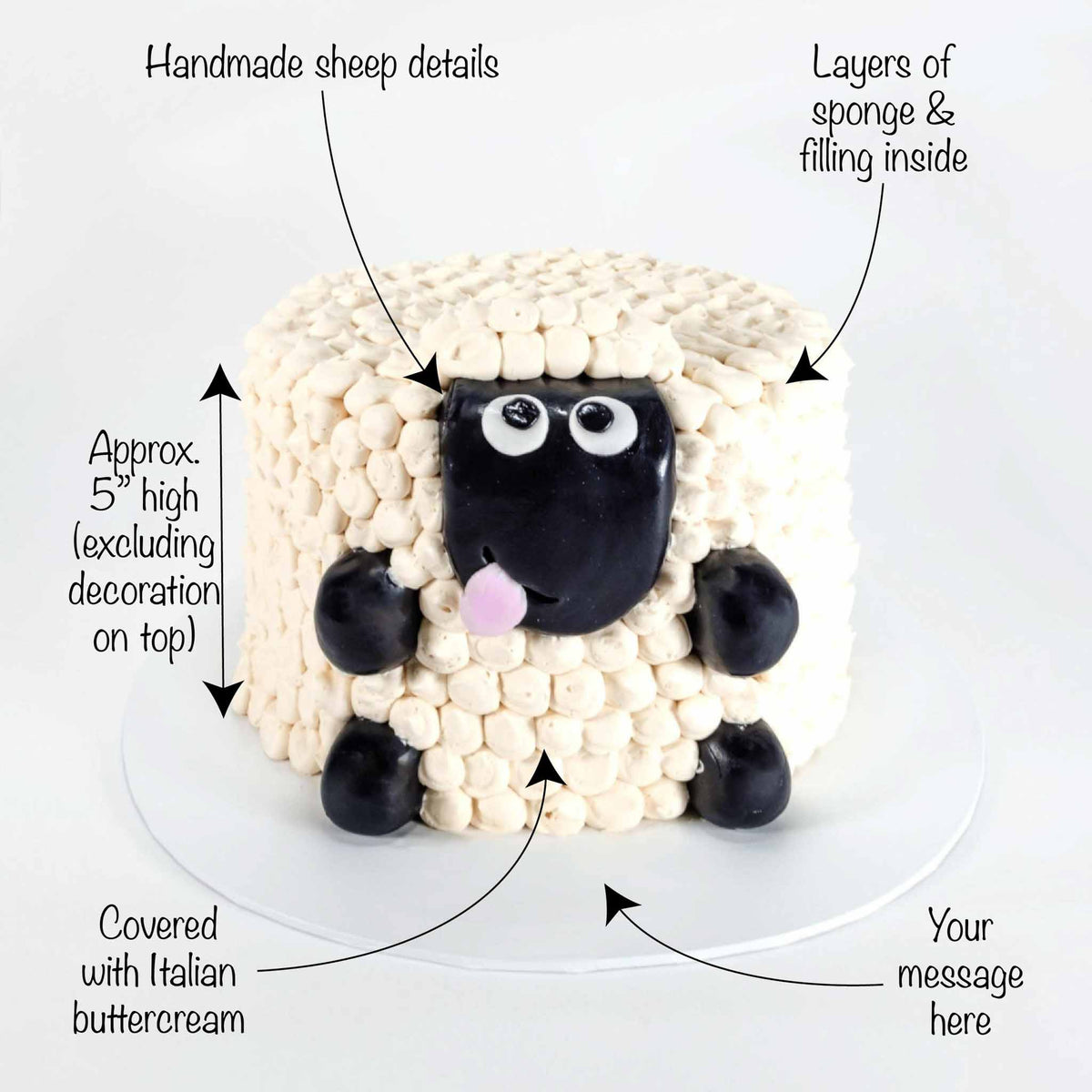Fluffy Sheep Cake Delivery in Sussex | Harry Batten